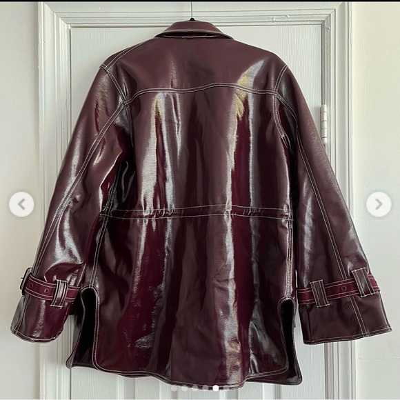 Ganni | Jackets & Coats | Iso Ganni Patent Jacket | Poshmark